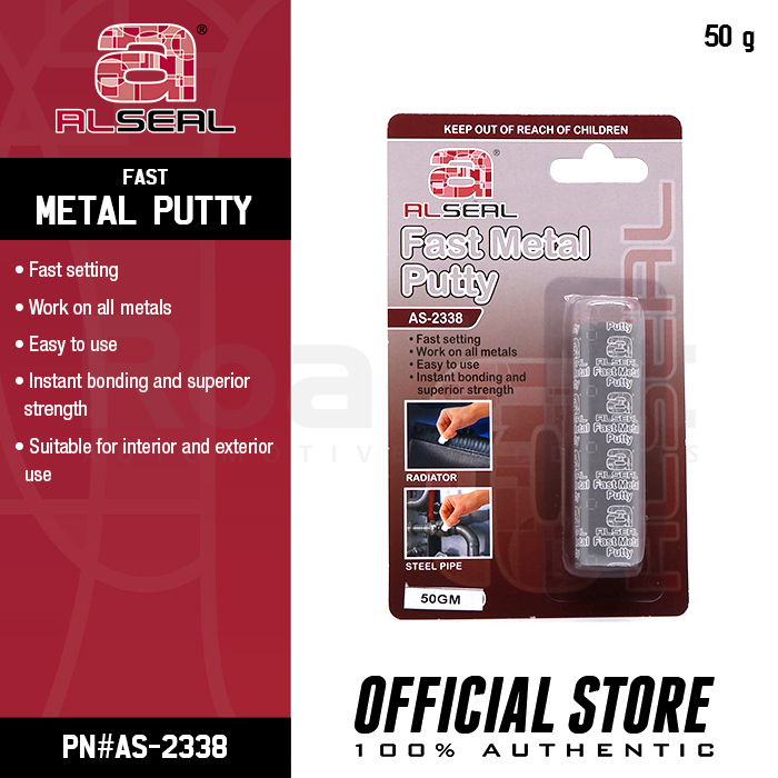 RoadFit ALSEAL Fast Metal Putty Epoxy Adhesive 50g AS-2338 | Lazada PH