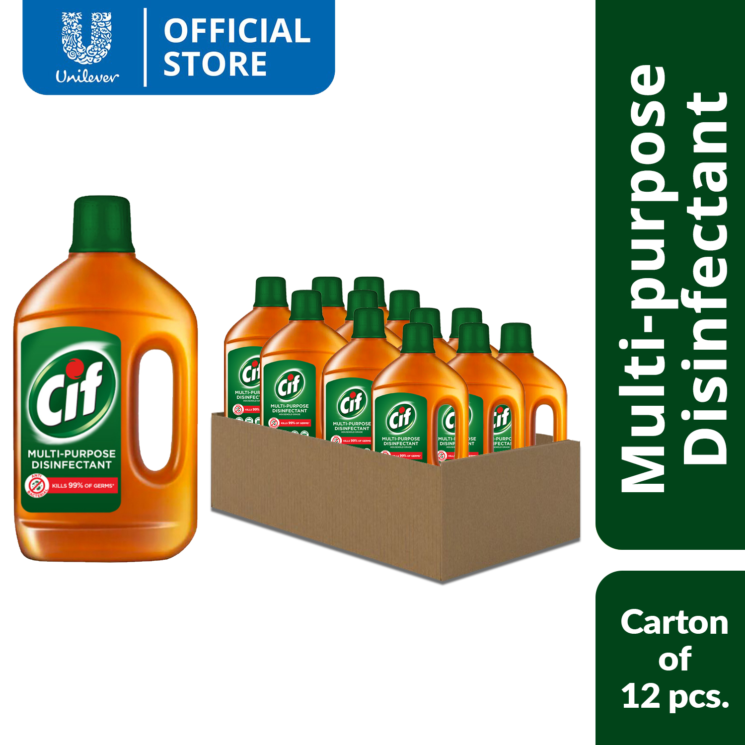 [CARTON] CIF Multi Purpose Disinfectant 1L | Lazada PH