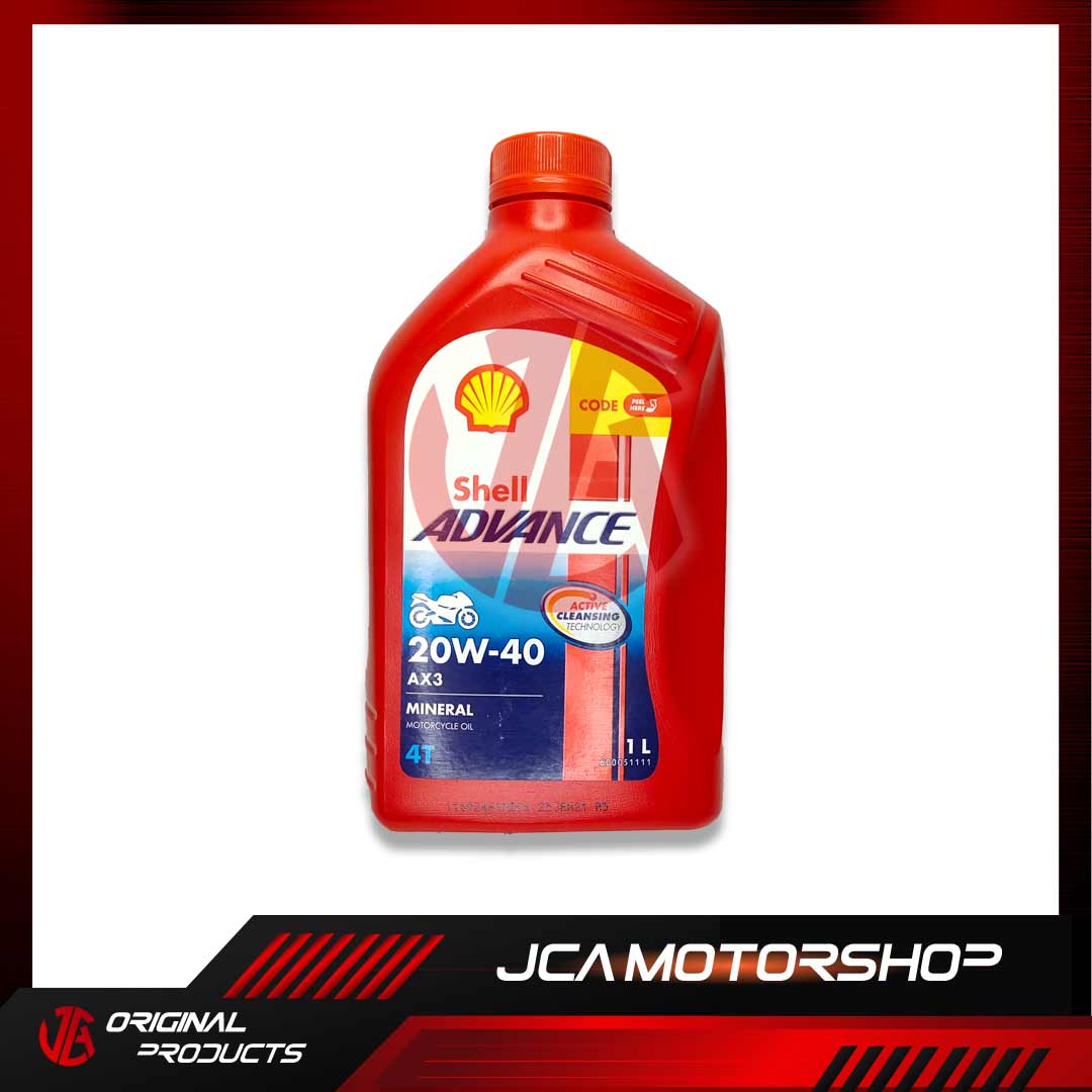 ORIGINAL SHELL ADVANCE AX3 20W-40 ACTIVE CLEANING THECHNOLOGY | Lazada PH