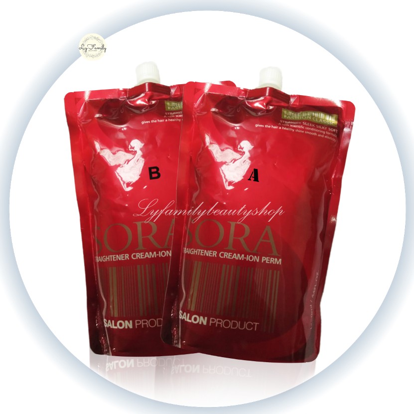 d/xSora Hair Rebonding Rebond Cream Set Straightener cream-ion perm ...