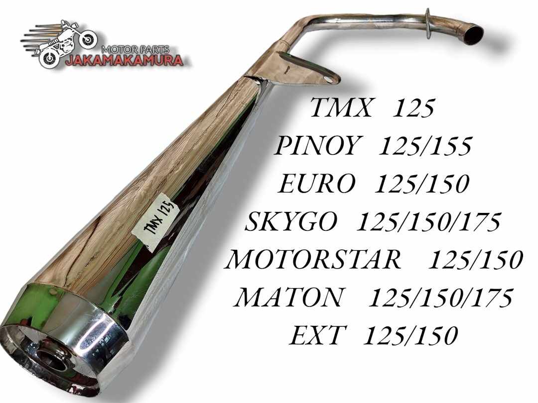 UNIVERSAL STAINLESS CHICKEN PIPE TMX 125, EURO, PINOY, SKYGO, MOTORSTAR ...