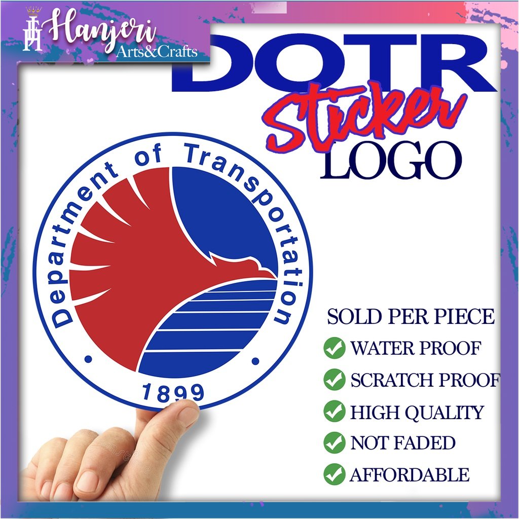 Vinyl Stickers DOTR - Department of Transportation Waterproof Stickers ...