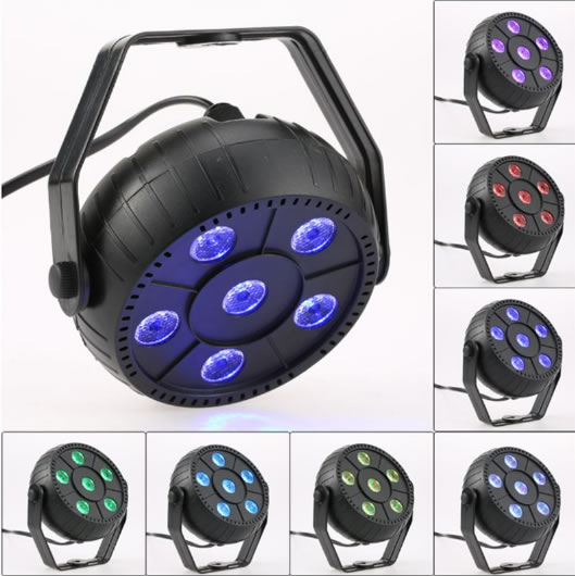 Mini RGB 6 Led Par Light Sound Active / with Rotating Disco Light ...
