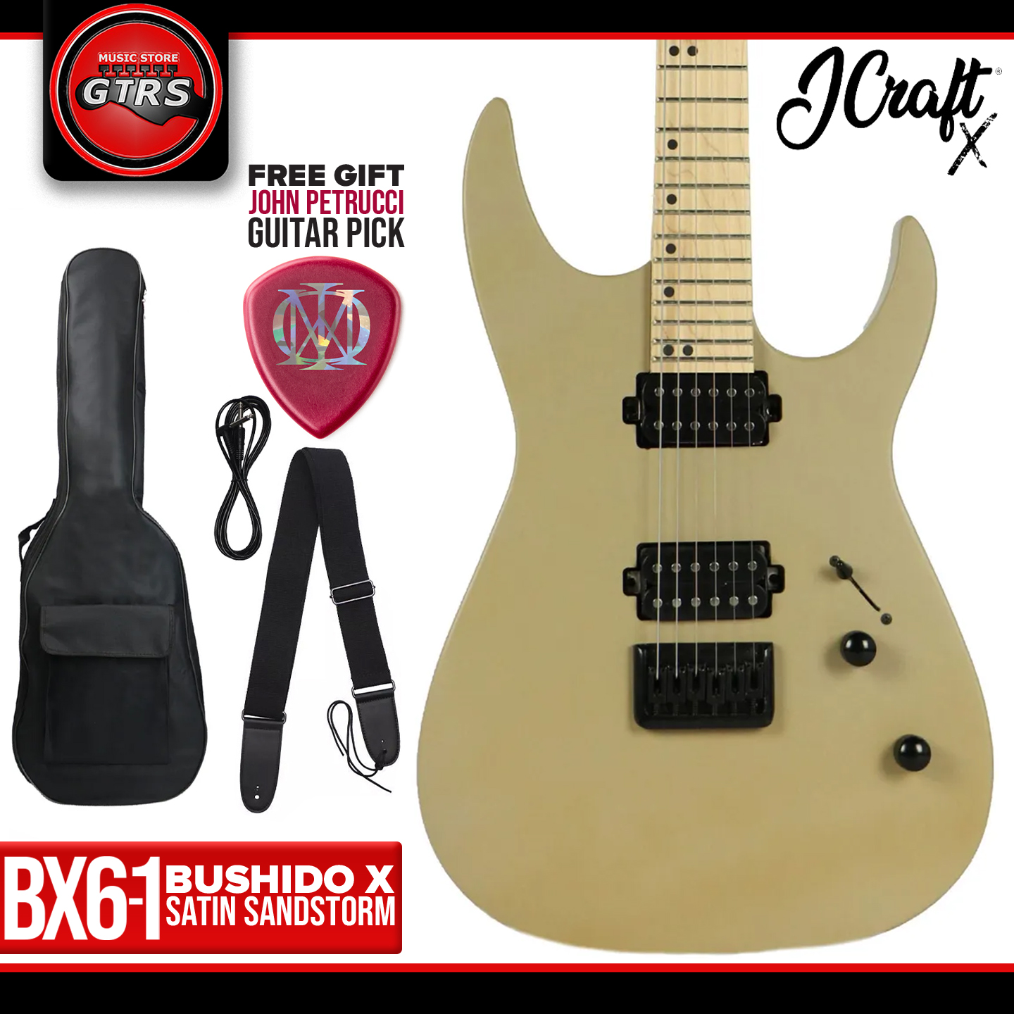 JCraft X Series Bushido BX6-1 S-Style Electric Guitar | Lazada PH