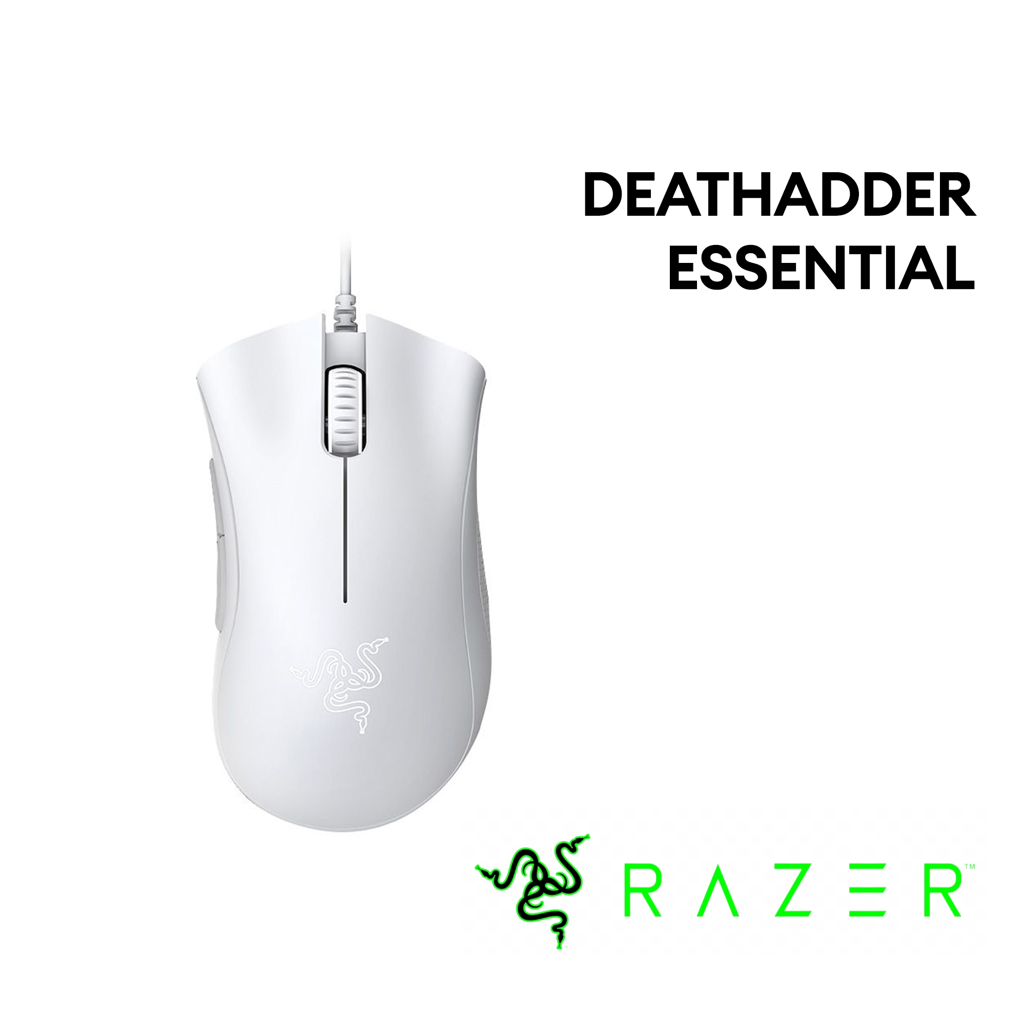 RAZER DeathAdder Essential 6400 DPI optical sensor gaming mouse With 5 ...