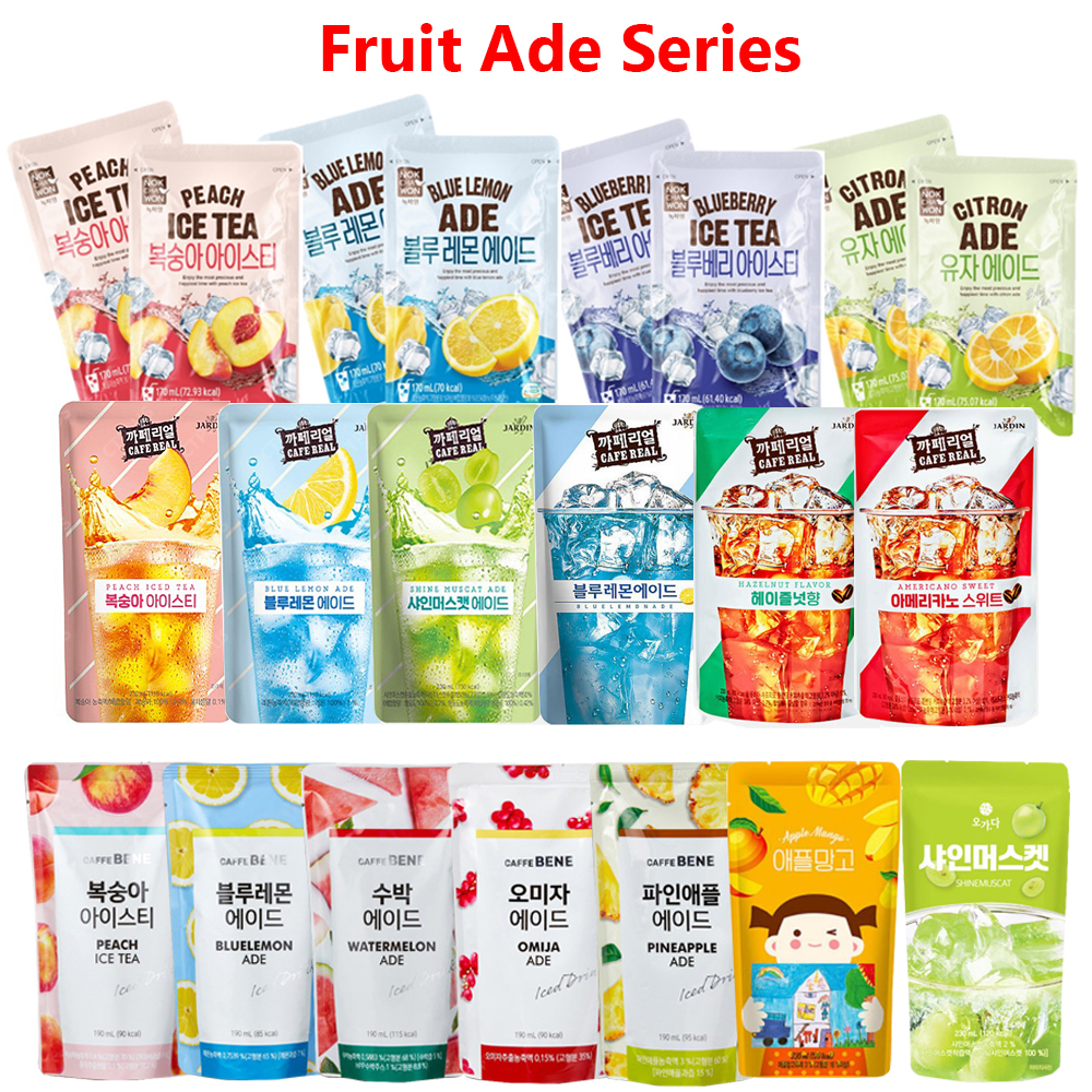 Korean Pouch Drinks Fruit Tea Ade 170ml Korean Drinks Korean Products Korean Pouch Drinks Fruit Tea Ade 170ml Korean Drinks Korean Products