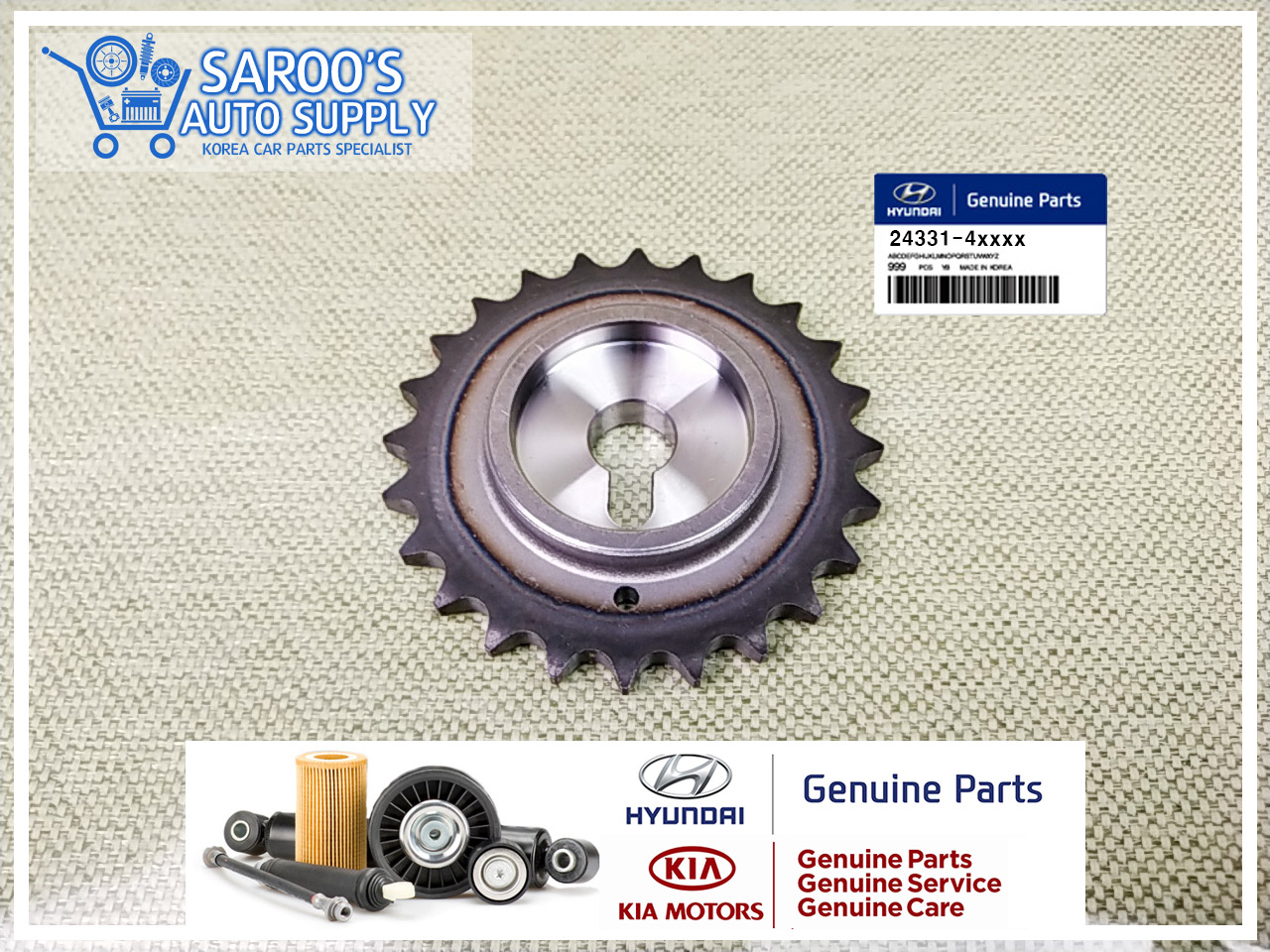 Timing Chain Sprocket / Camshaft Sprocket For Hyundai Starex , Grand ...