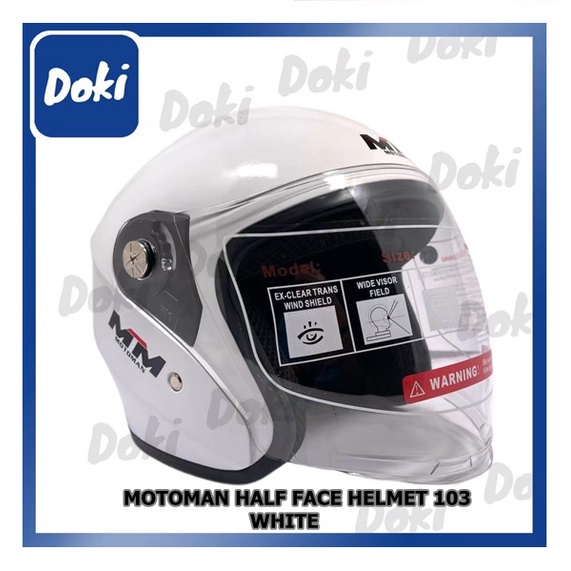 [DOKI MOTO] MOTOMAN HALF FACE HELMET 103 | Lazada PH