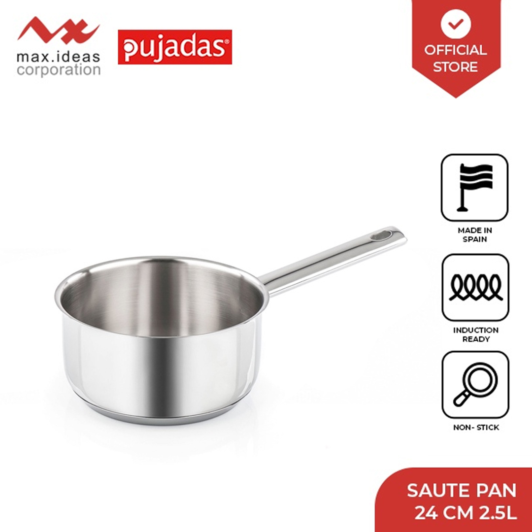 Pujadas 24 cm 2.5L Stainless Saute/Sauce Pan | Lazada PH
