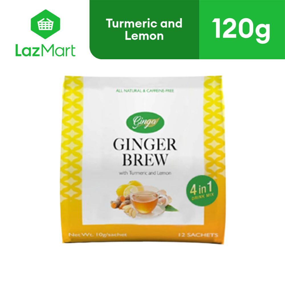 Ginga Ginger Brew with Turmeric and Lemon 120g | Lazada PH