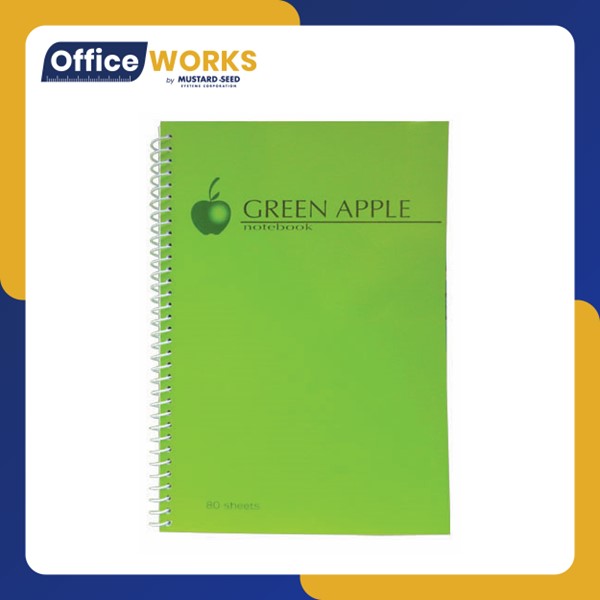 Green Apple Padded and Spiral Notebook 80 leaves | Lazada PH