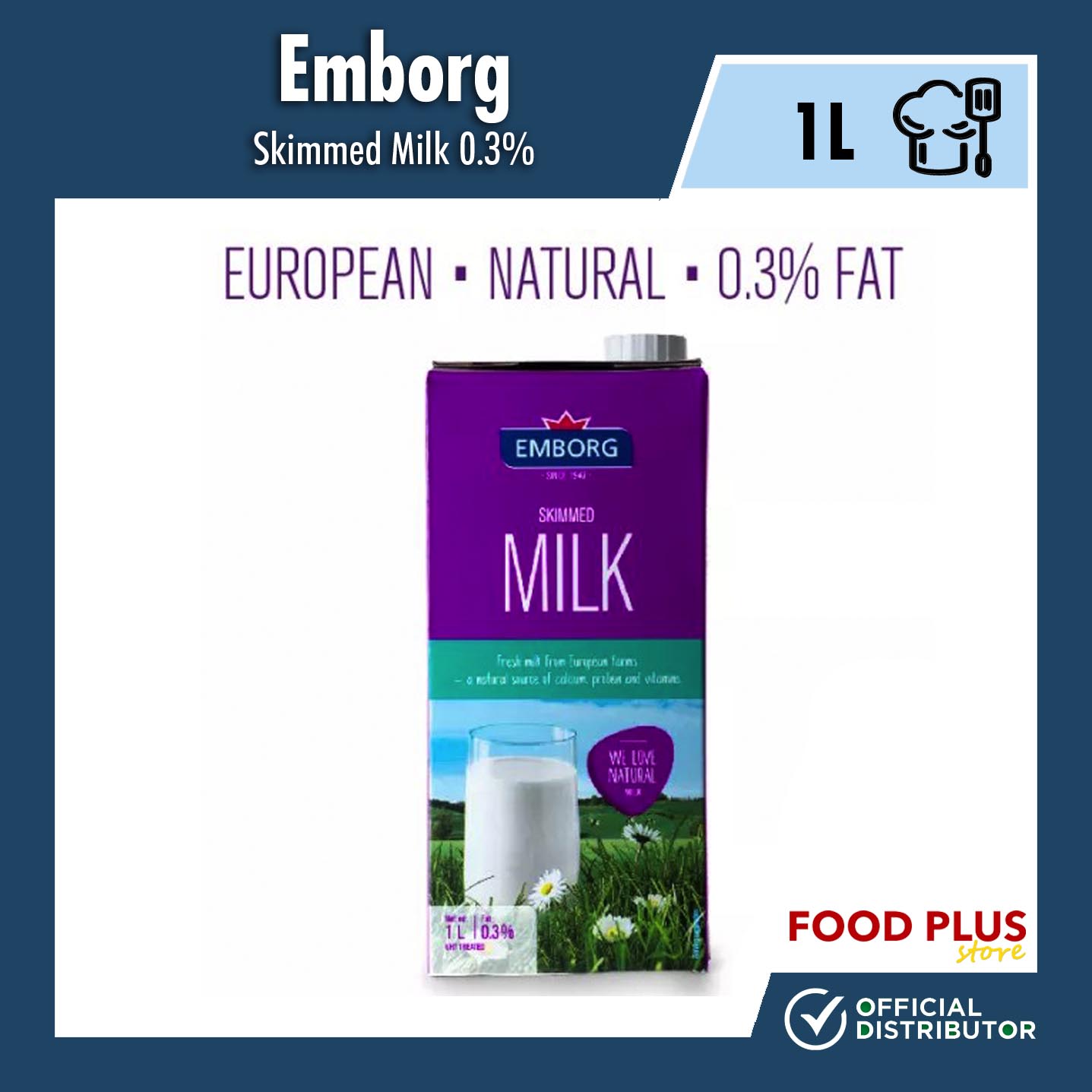 Emborg Skimmed Milk 0.3% Duo (1L x 2) | Lazada PH