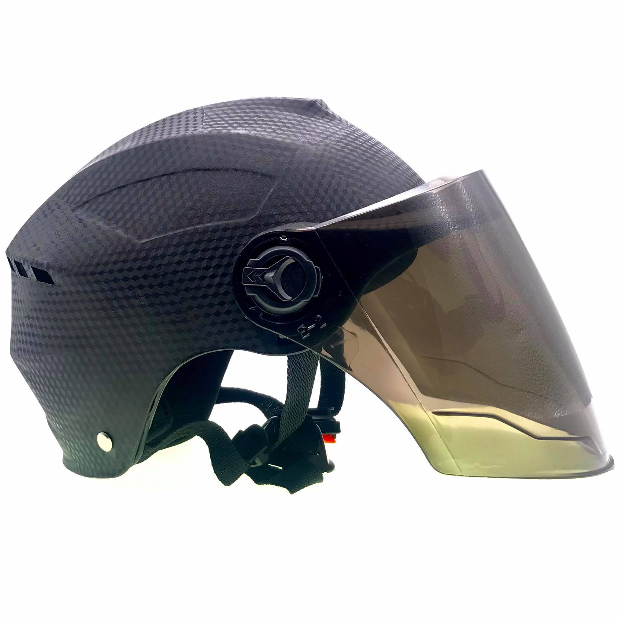 Motorcycle Helmet Half Face Nutshell Scooter Bike Bicycle Electric ...