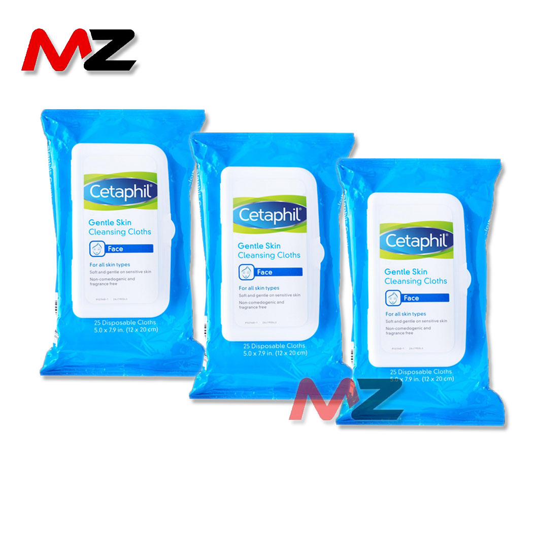 ( SET OF 3 ) Cetaphil Gentle Skin Cleansing Cloth - 25 Pulls | Lazada PH