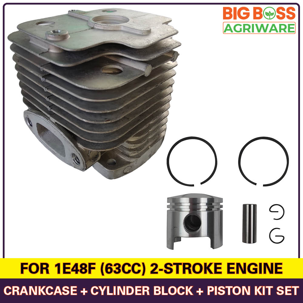 BBA Cylinder Block w/ Piston Kit Set for 63cc / 1E48F 2-Stroke Engine Stand Up Gas Scooter EVO ...