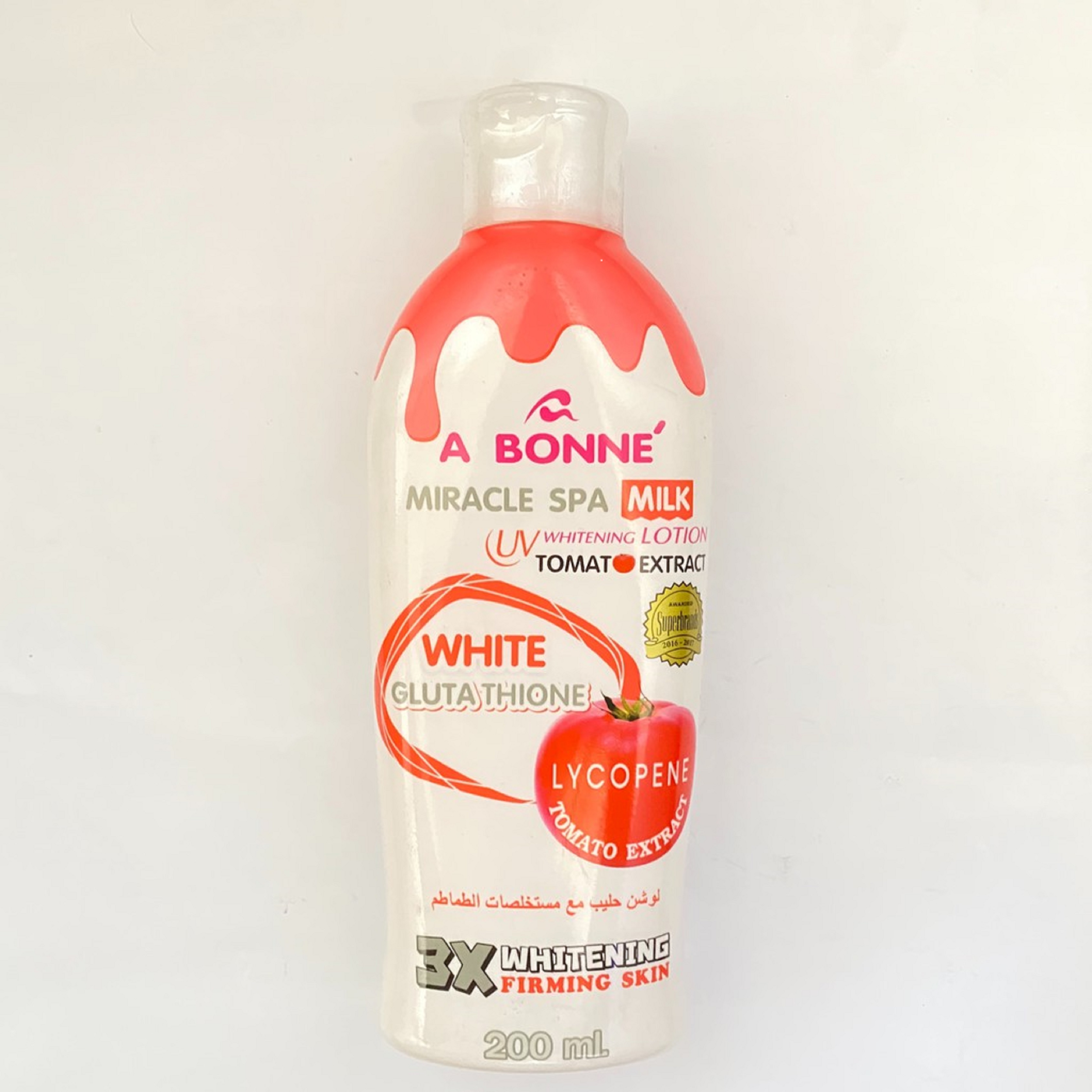 A Bonne Miracle Spa milk with UV Whitening Lotion and tomato Extrack ...
