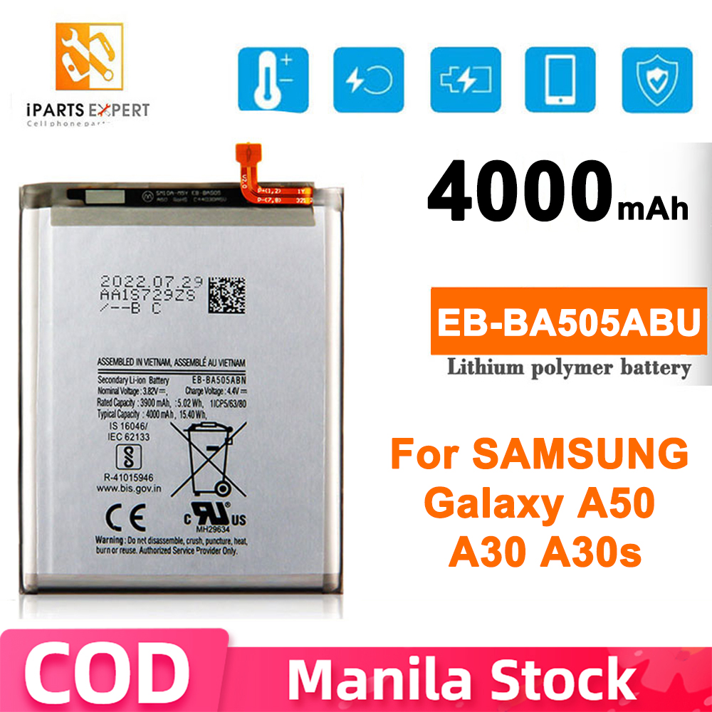 IPARTSEXPERT 100% Original Battery EB-BA505ABU 4000mAh Battery For ...