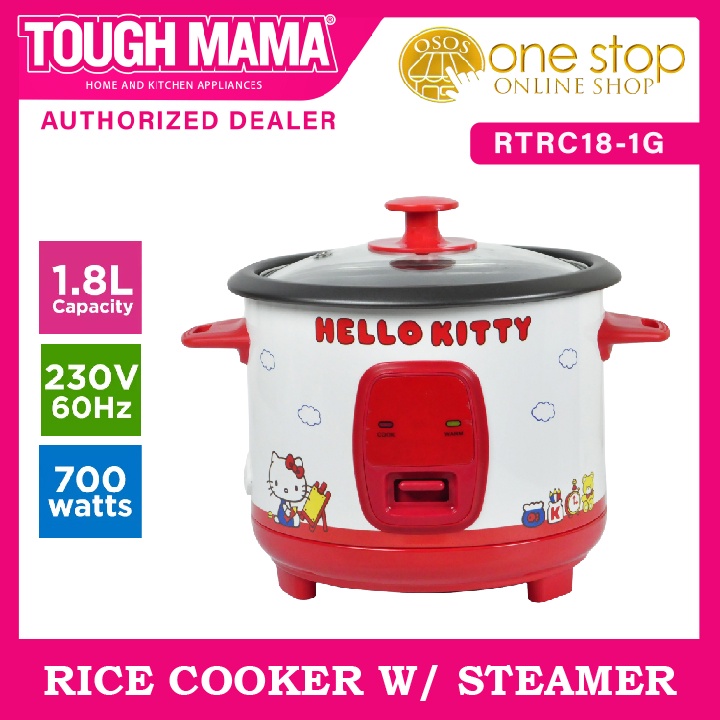 Tough Mama Original Hello Kitty Rice Cooker w/ Steamer 1.8L serves 10 ...