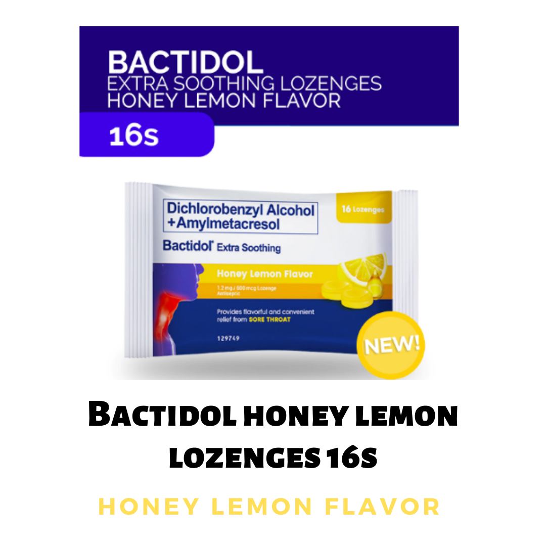 Bactidol Extra Soothing Lozenges Honey Lemon 16s | Lazada PH