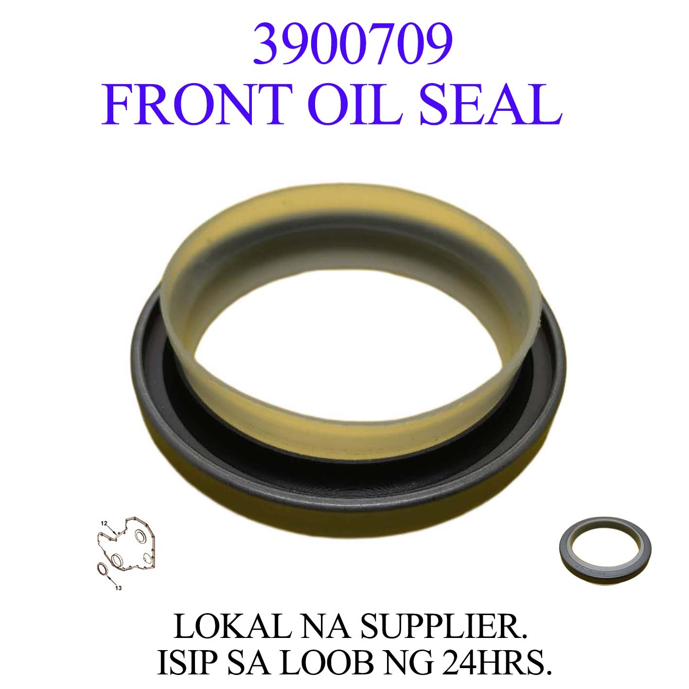 3900709 CRANKSHAFT FRONT OIL SEAL FOR ENGINE 4BT 6BT | Lazada PH