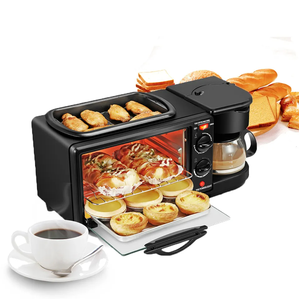 3-IN-1 MULTI - FUNCTION BREAKFAST MAKER MACHINE | Oven Toaster With ...