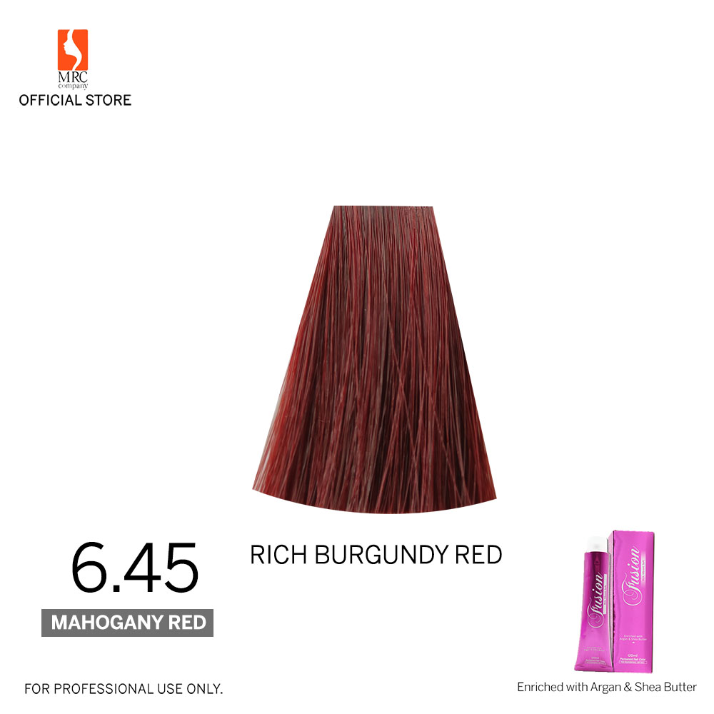 FUSION HAIR COLOR 6.45 RICH BURGUNDY RED 120ML | Lazada PH
