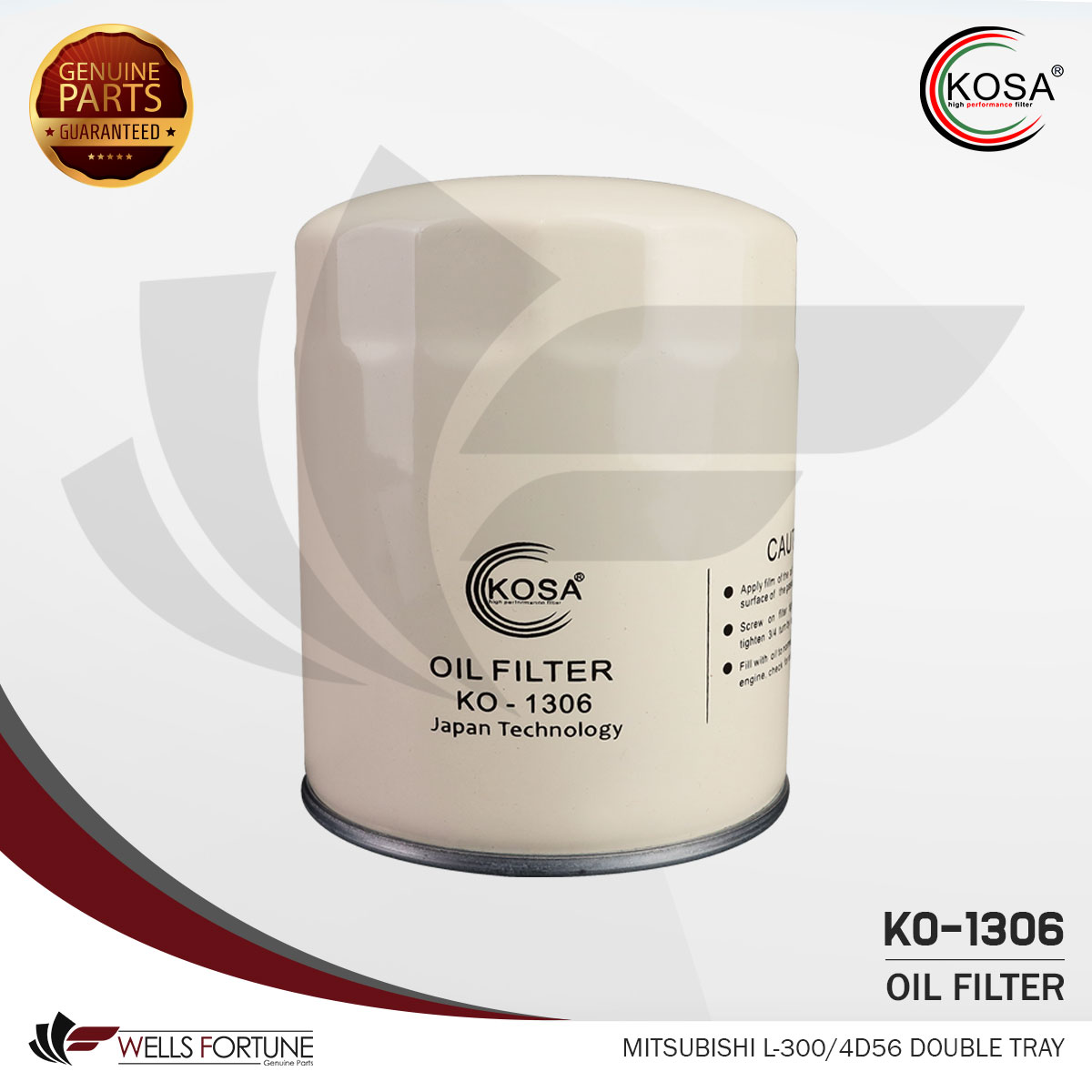Mitsubishi L300 / 4D56 (Double Tray) Kosa Oil Filter COMPATIBLE WITH C ...