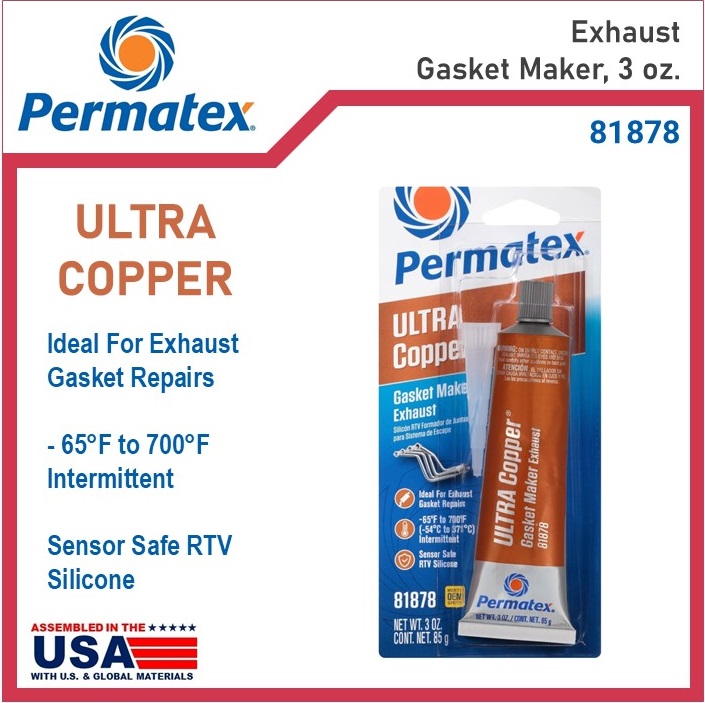 Permatex ULTRA COPPER RTV Gasket Maker, 3 oz. - x 81878 | Lazada PH