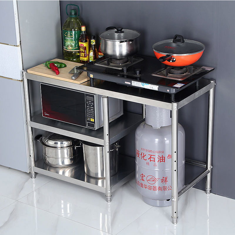 Full Metal Thickened Stainless Steel Gas Stove Rack Kitchen Shelf ...