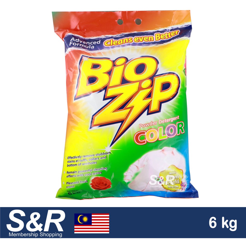 Bio-Zip Detergent Powder Color 6kg | Lazada PH