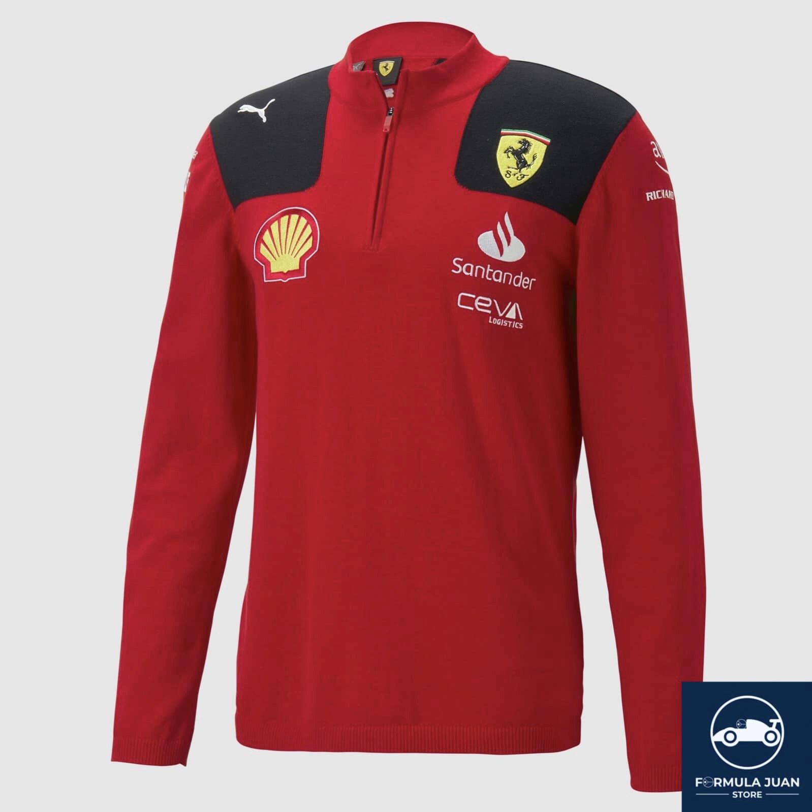 Scuderia Ferrari 2023 Team Half Zip Sweater (Official F1 Merch ...