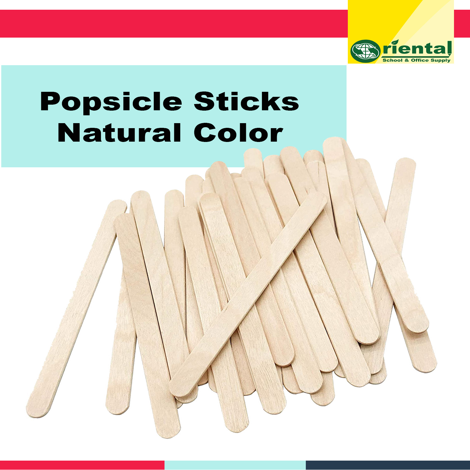 Jolly Popsicle Sticks / Colored - Natural Color - Assorted Color / Sold ...