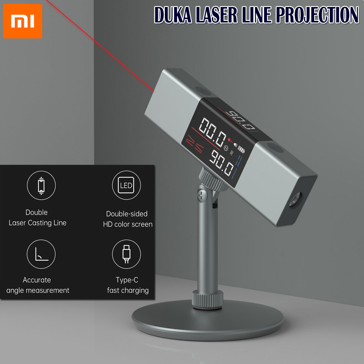 Xiaomi Duka Atuman Laser Angle Casting Instrument Real Time Angle Meter ...
