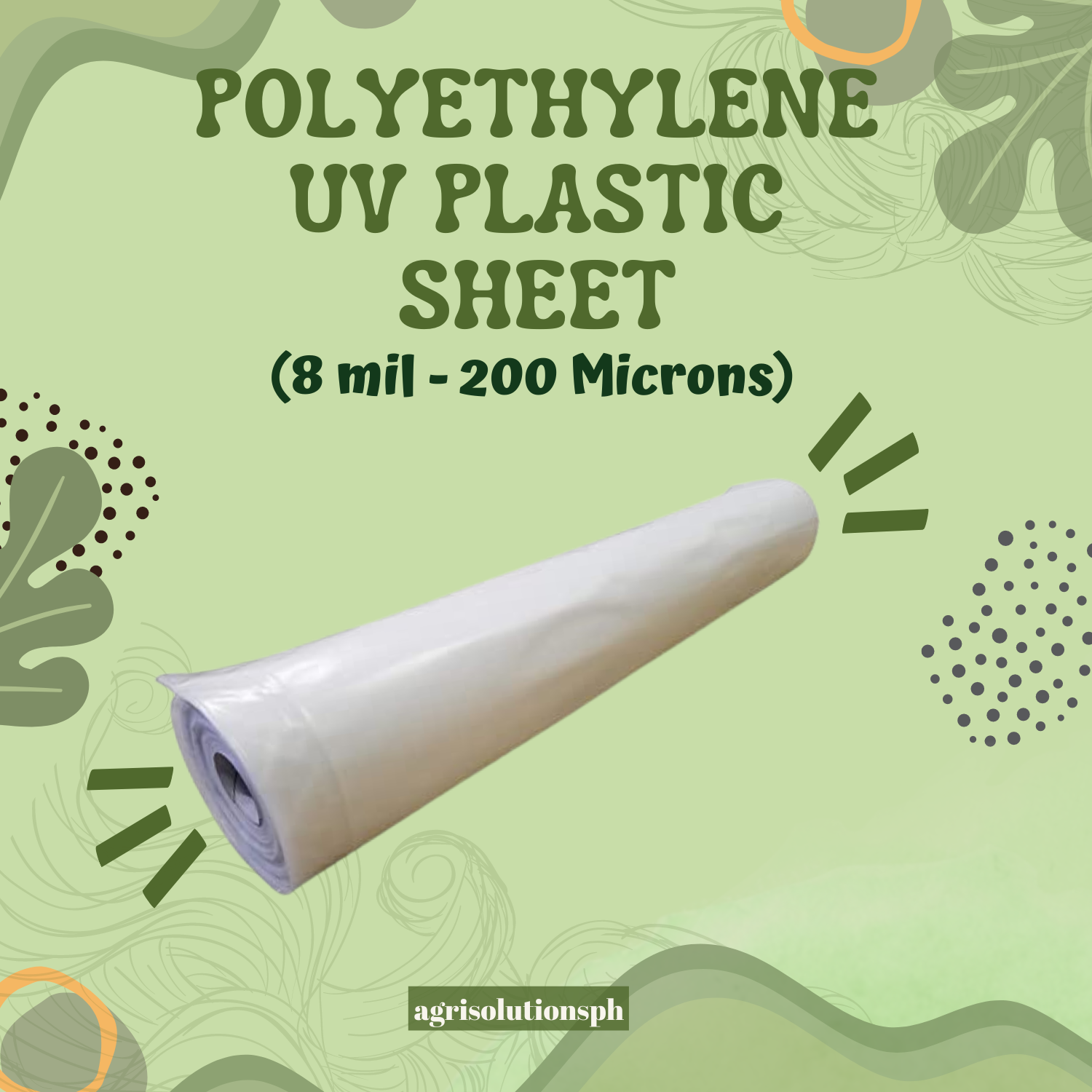 6m WIDTH - UV Plastic Sheet 8 mil - 200 Microns Continuous Cut | Lazada PH