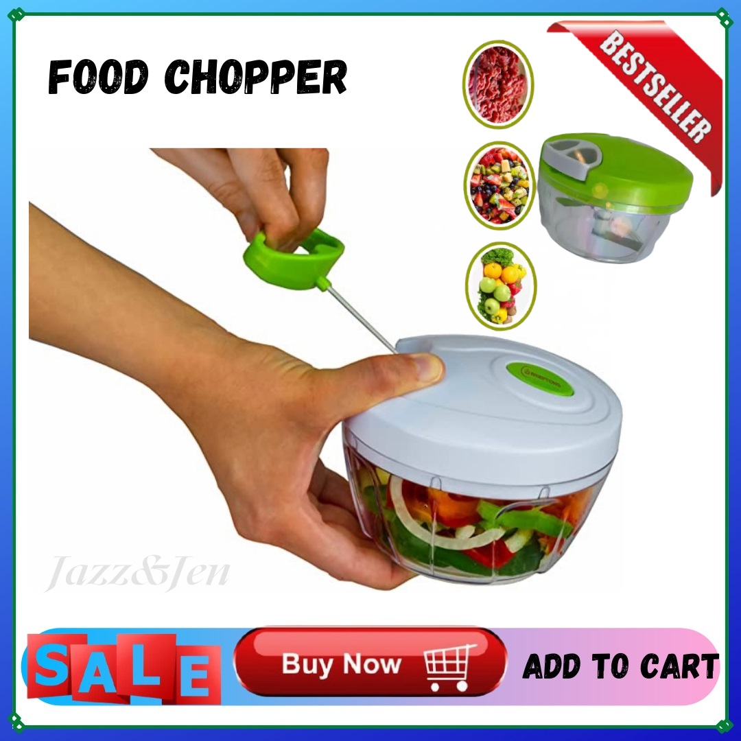 Jazz&Jen New SPEEDY CHOPPER Hand-Powered Portable Food Processor ...