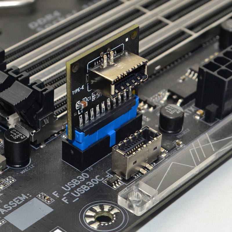 Computer Connectors USB 3.1 Front Panel PC Socket to USB 3.0 20Pin ...