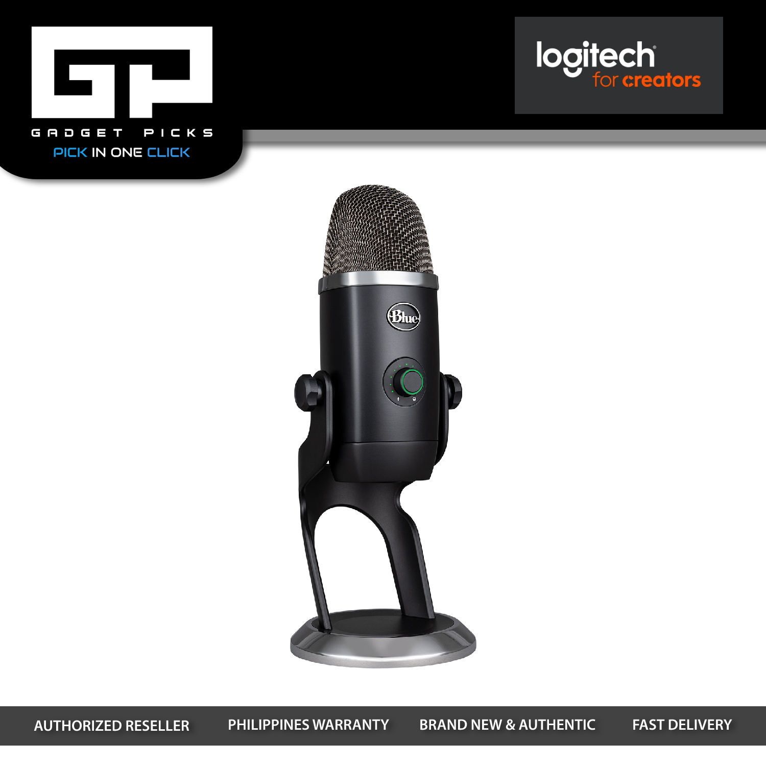 Logitech for Creators - Blue Yeti X Premium Professional USB Microphone ...