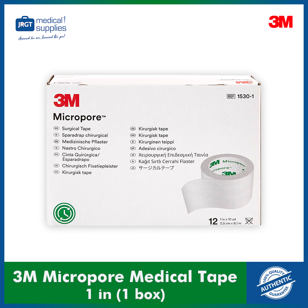 3M Micropore Medical Tape 1 inch (1 box - 12 rolls) | Lazada PH