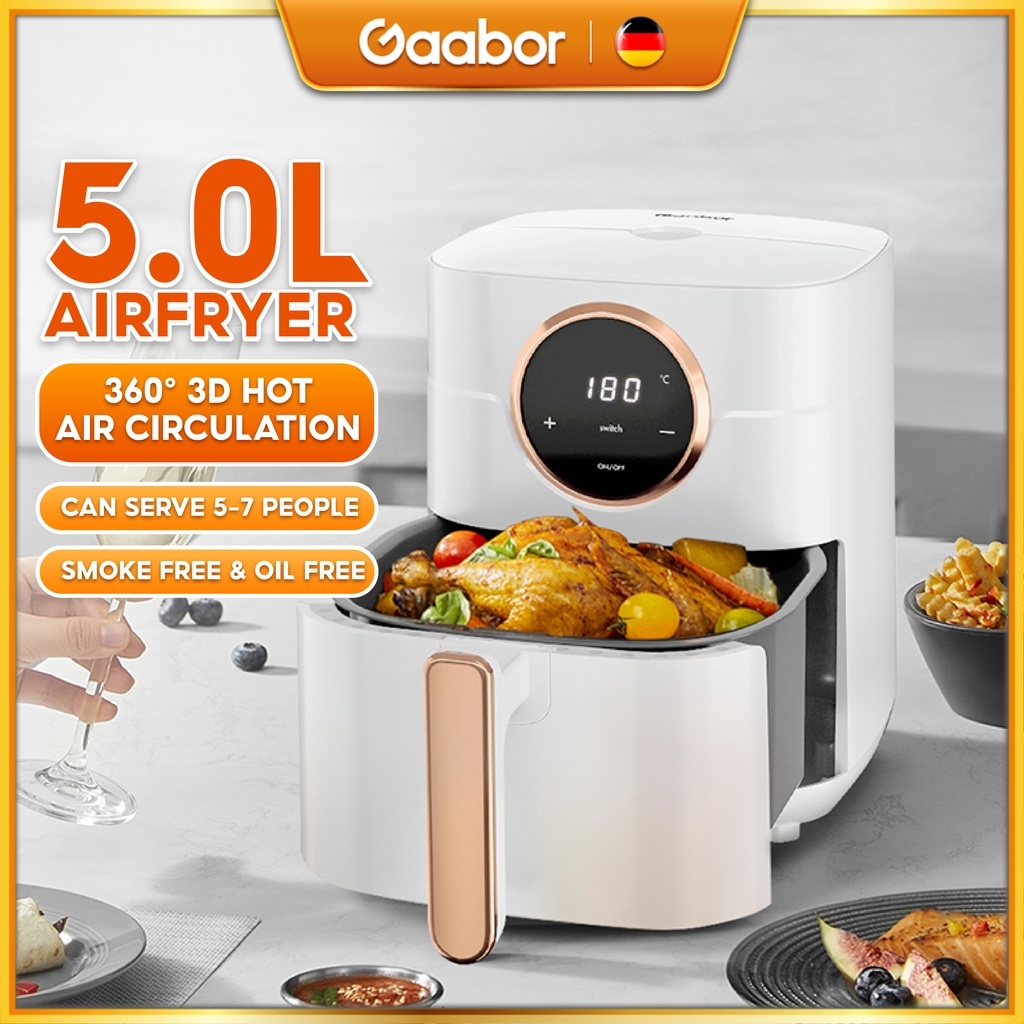 Gaabor Air Fryer 6L/5L/4.5L/4L Multi-Function Oil Free Oven No Smoke ...