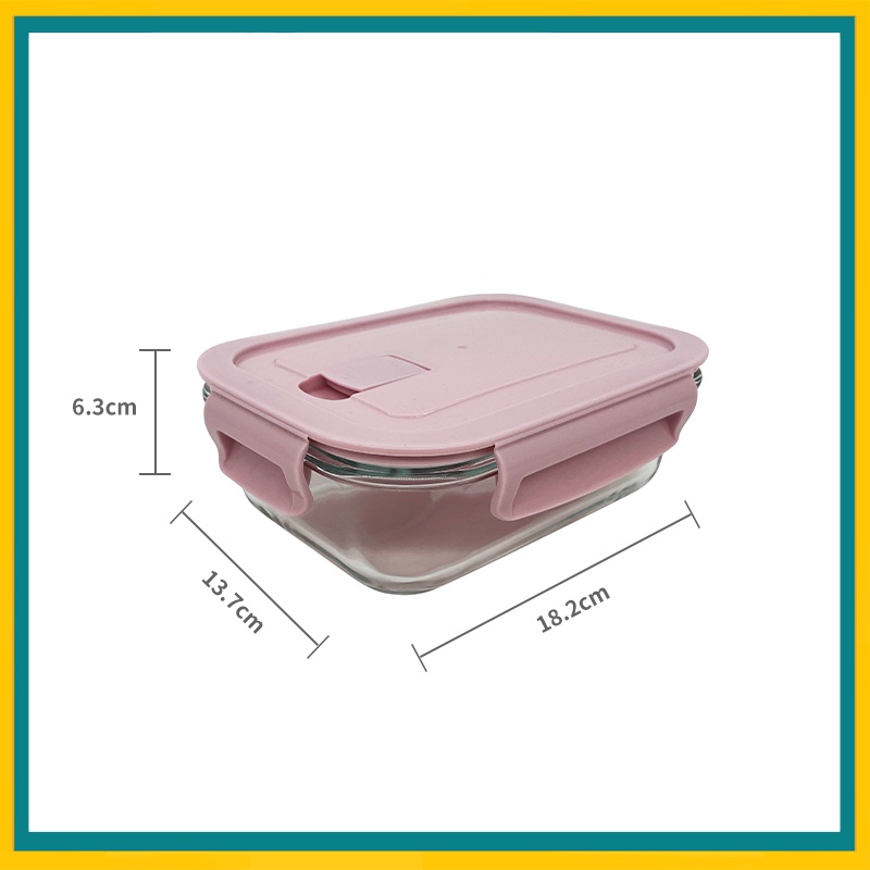 Miutiso High Borosilicate Glass Food Storage Container MealPrep ...