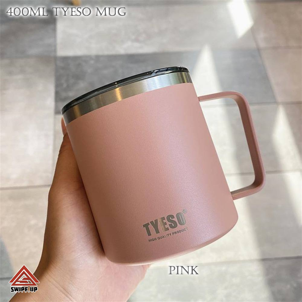 Tyeso Vacuum Insulated Mug with Lid New Version 400mL 304 Stainless ...
