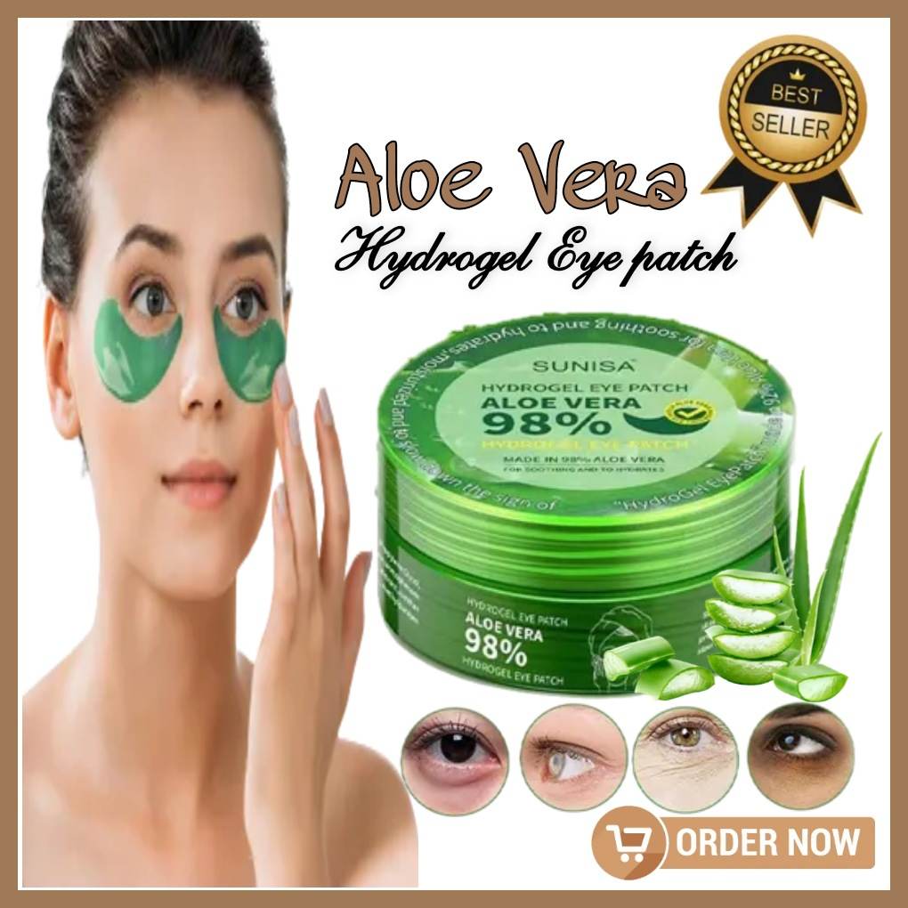 ORIGINAL Aloe Vera 98% with Collagen Hydrogel Eyebag Remover Eye Patch ...