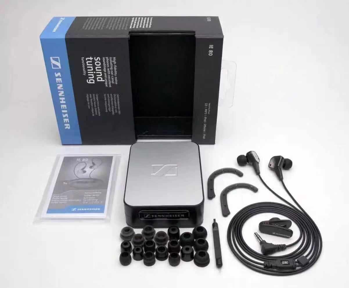 Sennheiser IE80 Isolating Dynamic HIFI In-Ear Headphones Wire Earbuds ...