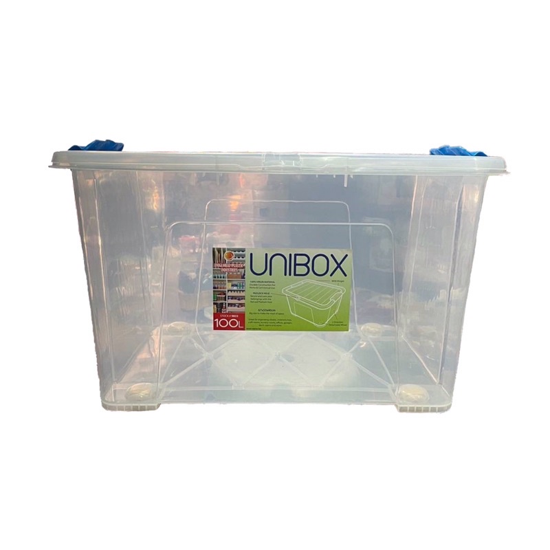 100-Liter Transparent Storage Box with Padlock (MDB) durable | Lazada PH