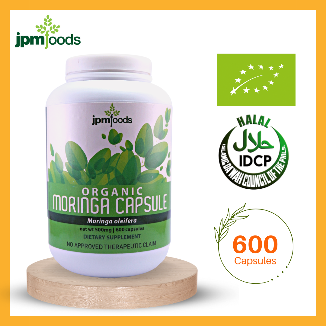 JPM Foods Organic Moringa (Malunggay) 600 Capsules | Lazada PH