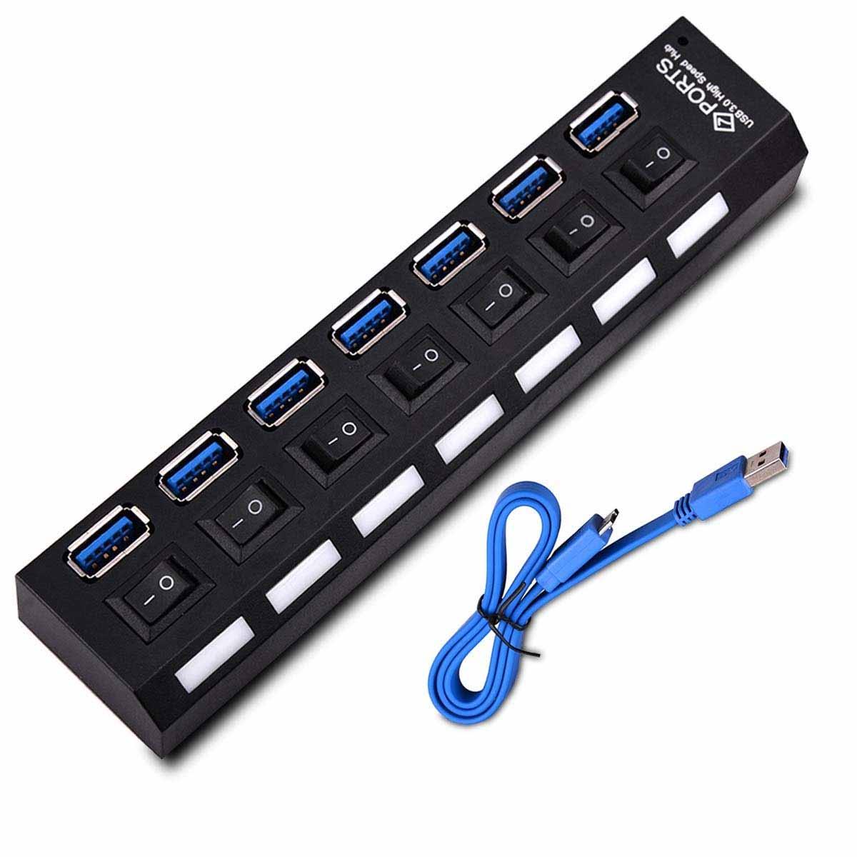 USB Hub USB 3 0 Hub With Individual Power Switches And LEDs 7 USB Hub USB Hub USB 3 0 Hub With Individual Power Switches And LEDs 7 USB Hub