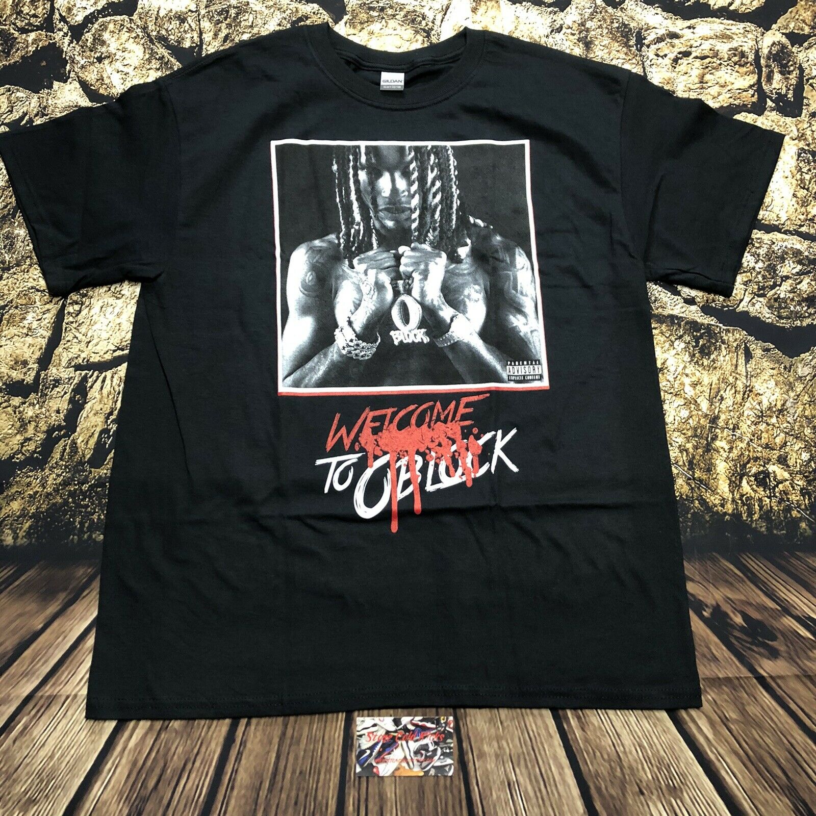 Details Official King von Merck Portrait Welcome O Block T-Shirt Black ...