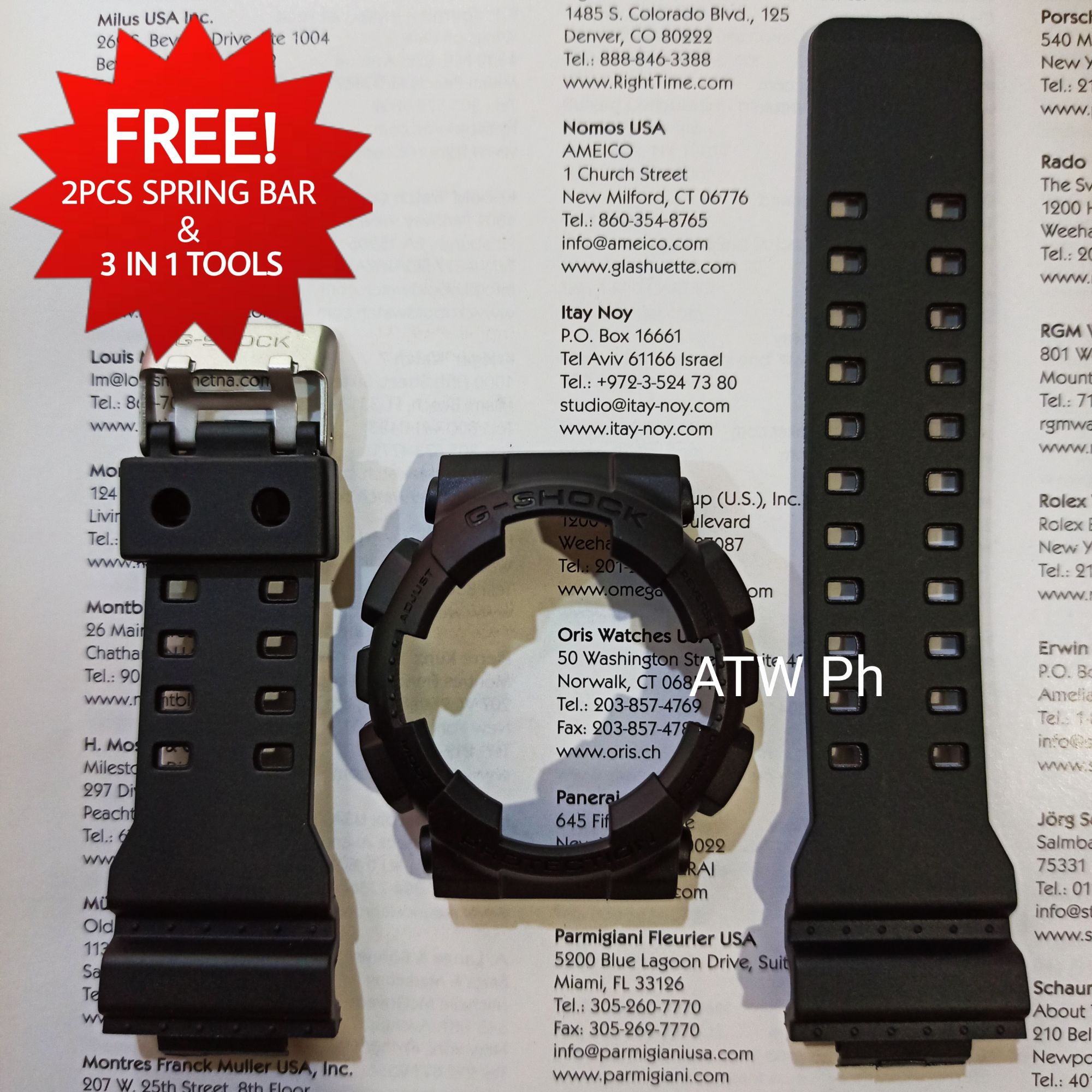 G-Shock Strap & Bezel Set Replacement GA100 GA110 GA120 GD100 GD110 ...