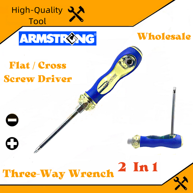 Armstrong Flat / Phillips Tip Screwdriver 2 In 1 Cross Screw Driver ...