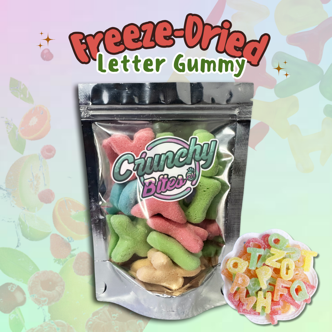 Freeze Dried Candy - Letter Gummy- 30Grams & 50 Grams Per Pack ...